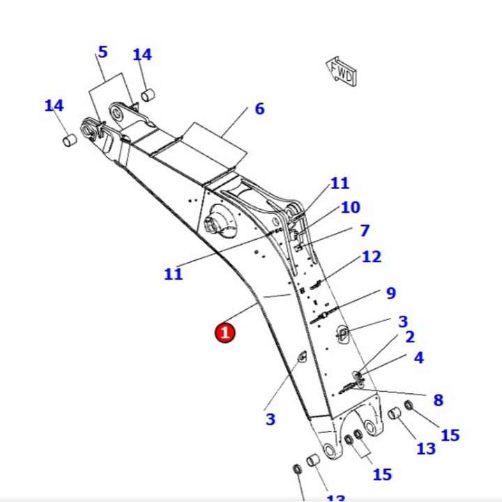 Original Quality PC1250 Excavator Boom 21N-942-0070| Alibaba.com