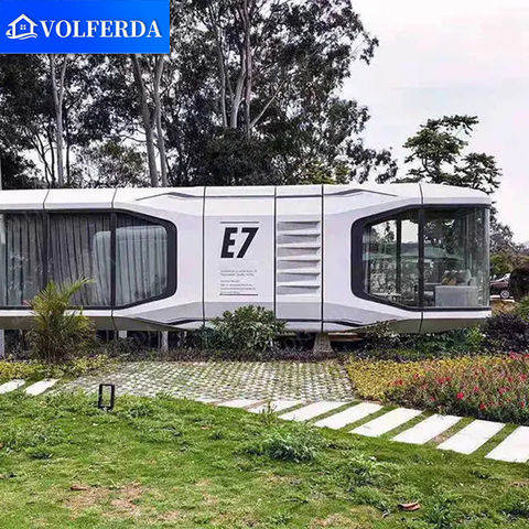 VOLFERDA E7 Space Capsule House Prefab Houses Set kitchen Cabinet ...