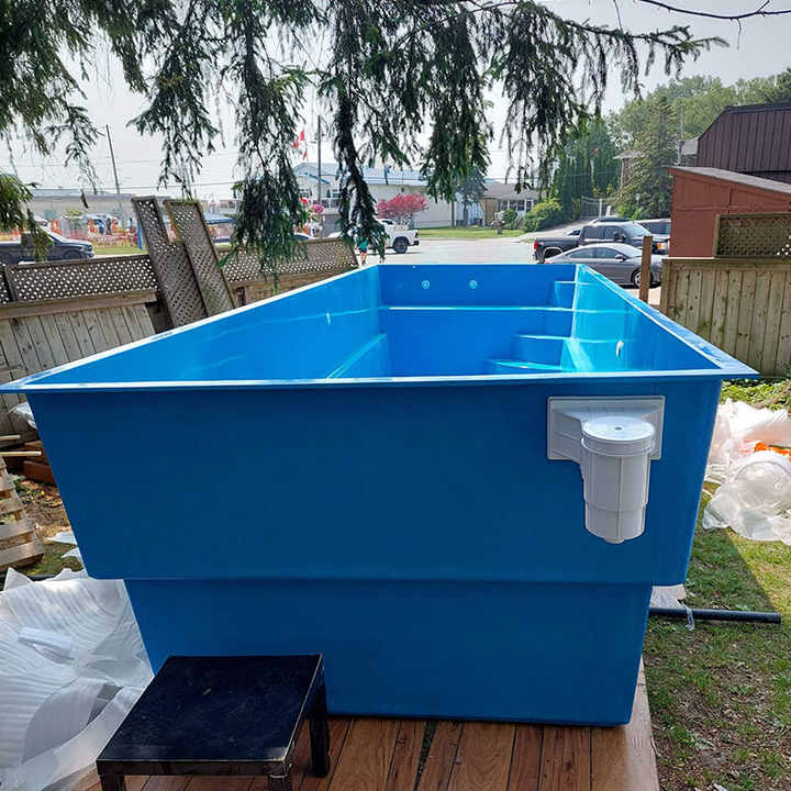 Easy to Install Small Resort Style Piscina Fiberglass Pool Spa Stack ...