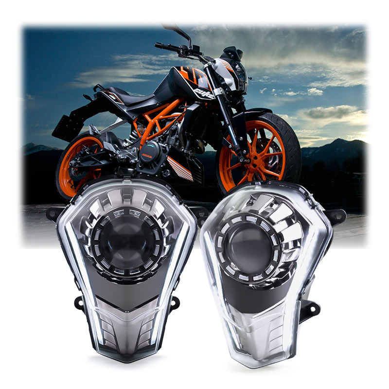 Headlight Cover Duke 200 Bs6 Modified Headlight Led Headlamp Ktm Duke ...