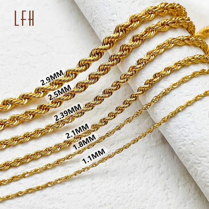 Shop Our Bulk Sale of 18K Gold Twisted Link Chain Jewelry