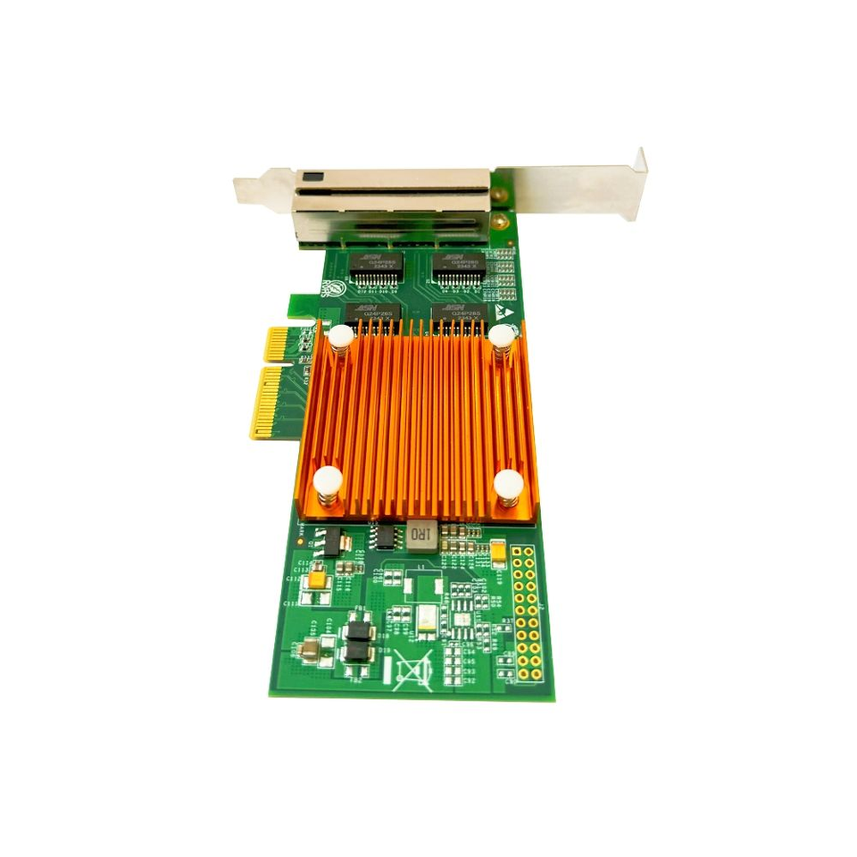 I350AM4 Chip Customized 4 Port 1G RJ45 PCIe Server Network Adapter Card ...
