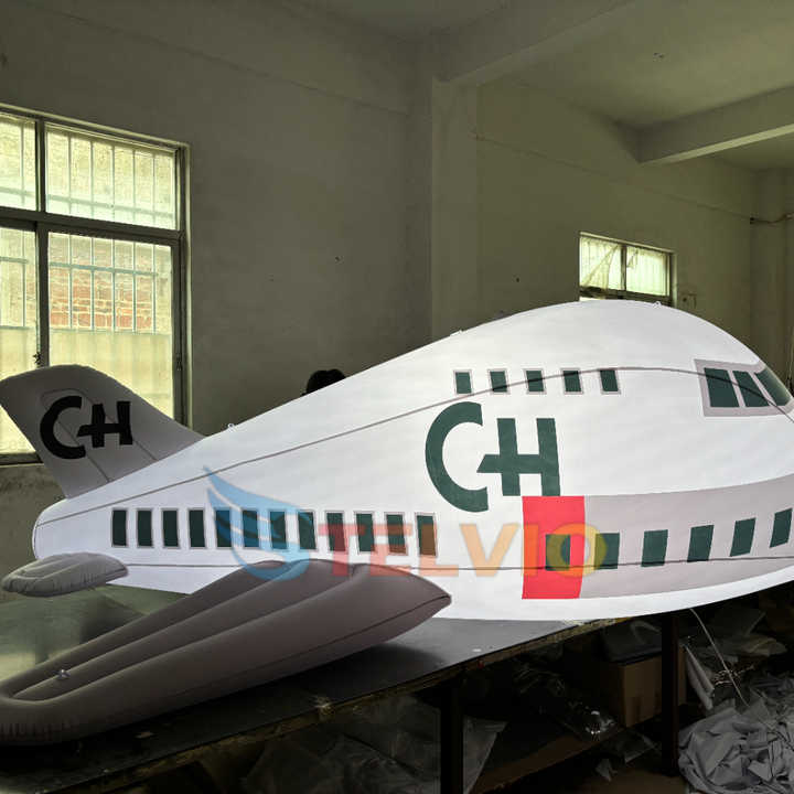 Outdoor Advertising Display Ceremony Inflatable Plane Model Inflatable ...