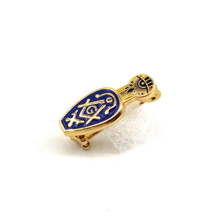 Masonic Widow's Slipper Lapel Pin - Custom Freemasonry Regalia