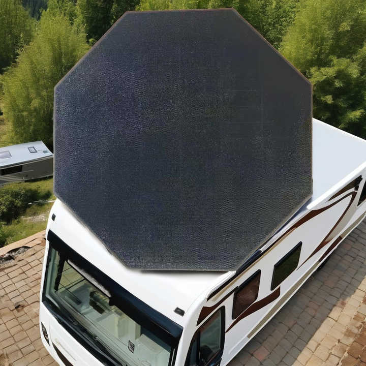 36v 40w Mono BC Solar Panel Hexagon Shape Full Black 40w Solar Panel ...