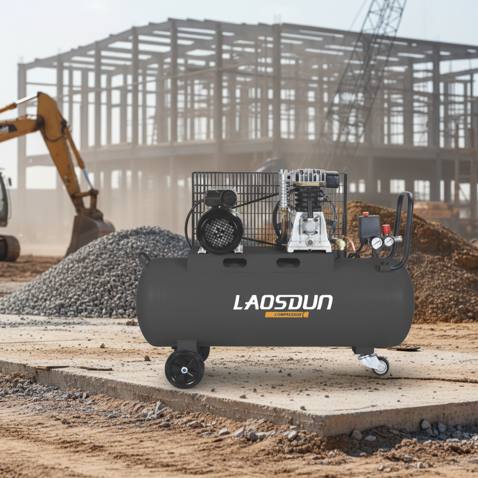 LASTON 1.5KW 2HP Industrial Grade Motor Belt-driven Air Compressor 220V ...