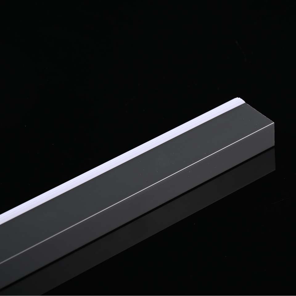 Customized Extruded Profile White Plastic LED Strip Light Bar Diffuser ...