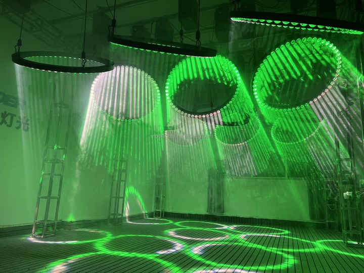MOER-100BR RGBW LED Kinetic Ring Light for DJ Events