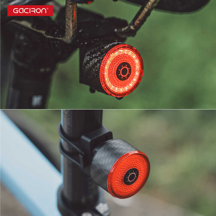 Gaciron Carbon Fiber Bike Accessories - Bright 100LM Taillight