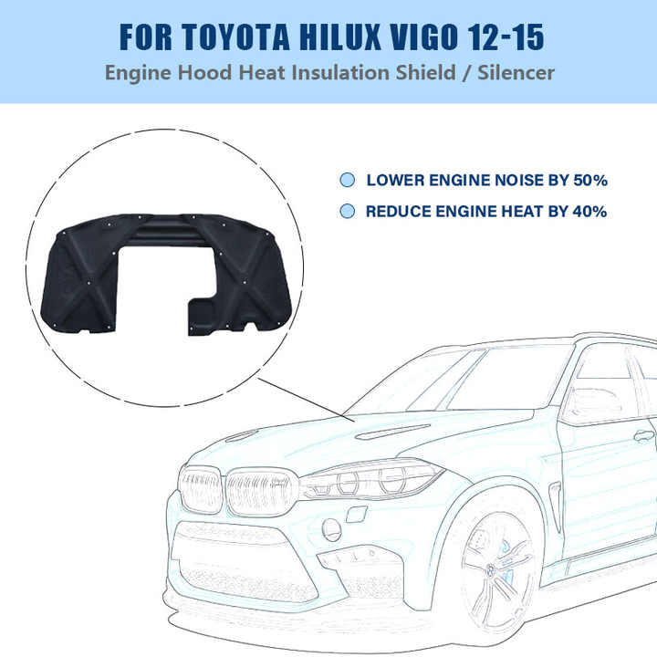 Auto Engine Cover Heat Car Front Soundproof Hood Thermal Insulation ...