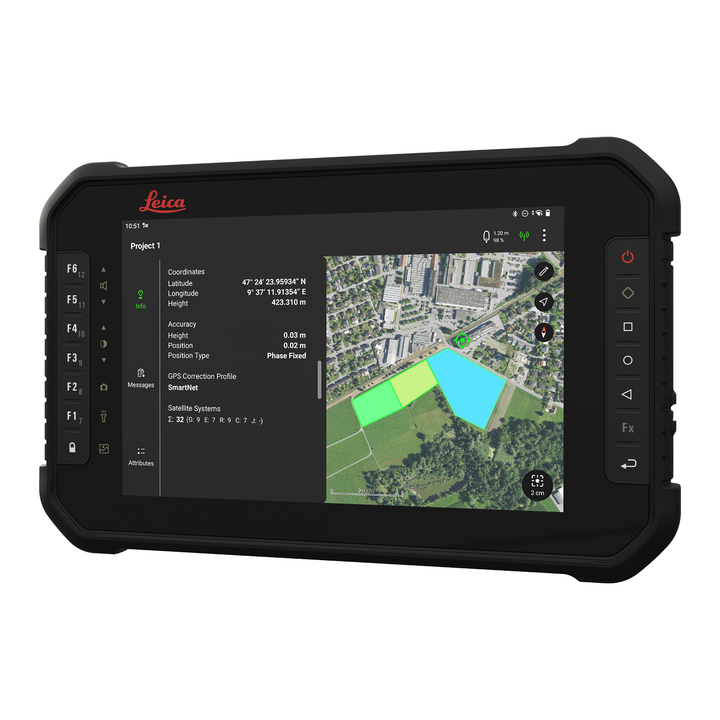 Leica CSX8-Compatible Rugged Android Tablet with Long-Range ...