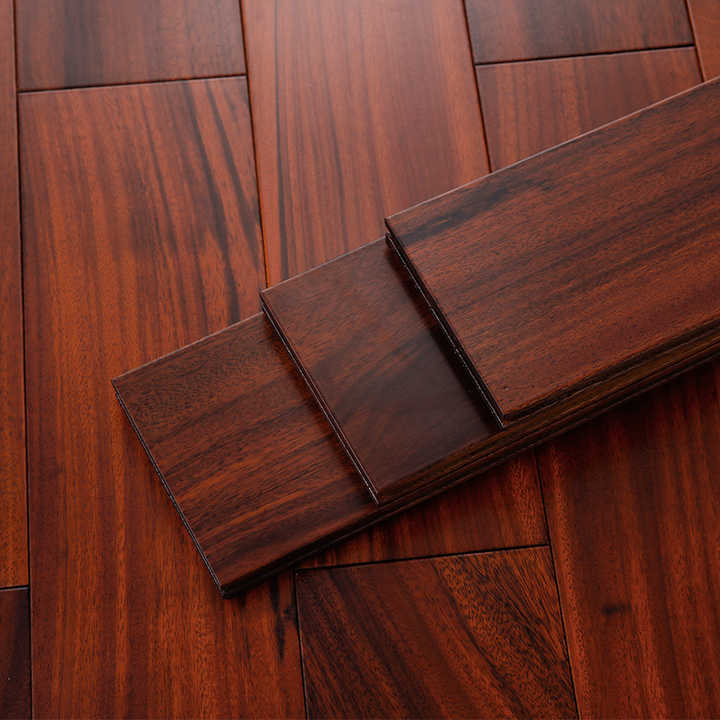 Okan 18mm Thick Solid Indoor Teak Wood Flooring Rosewood Design Base ...