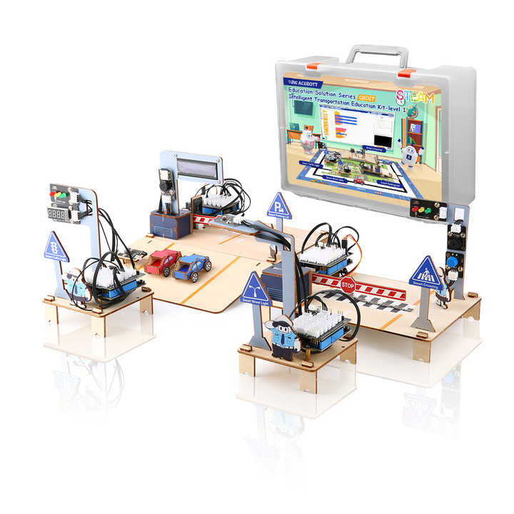 ACEBOTT Factory 4In1 Smart Traffic Education Kits DIY Toy Programmable ...