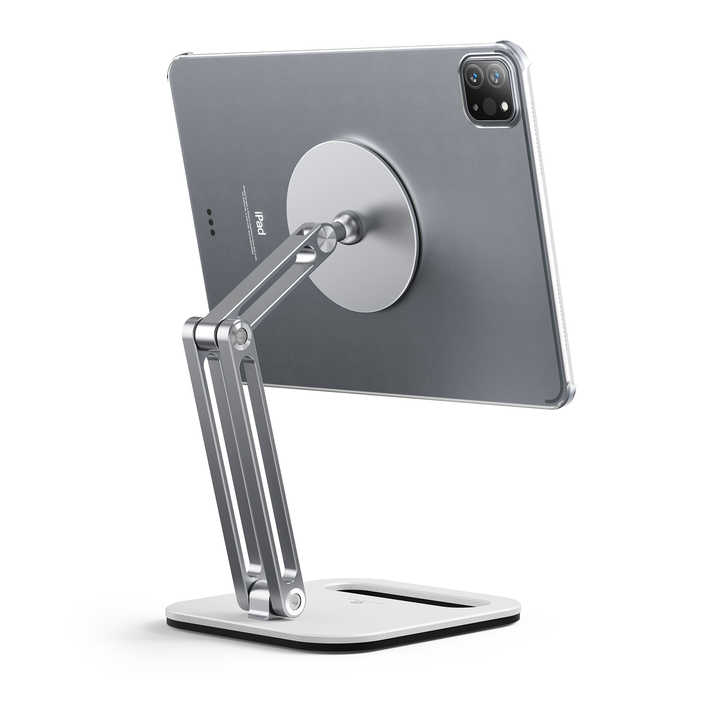 Aluminum Alloy Tablet Stand - Adjustable, Foldable, Magnetic