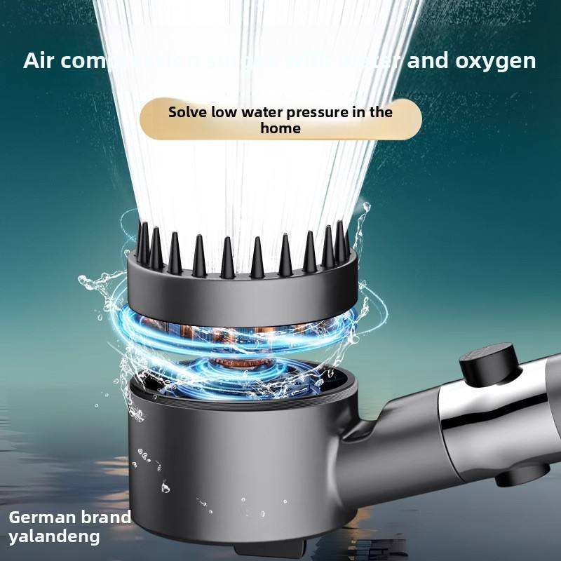 Powerful Pressurized Hand Shower Negative Ion Filter Spray Shower Head ...