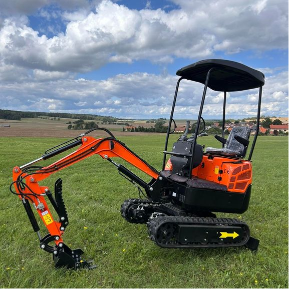 Mini Excavator - 1 Ton Earthmoving Machine with Free Shipping