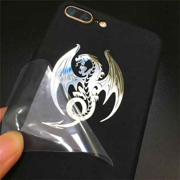 Custom Stickers - Luxury 3D Embossed Metal Transfer Labels