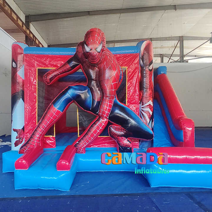 Commercial Hupfburg Inflatable Spider-Man Bouncer Combo Kids' PVC ...
