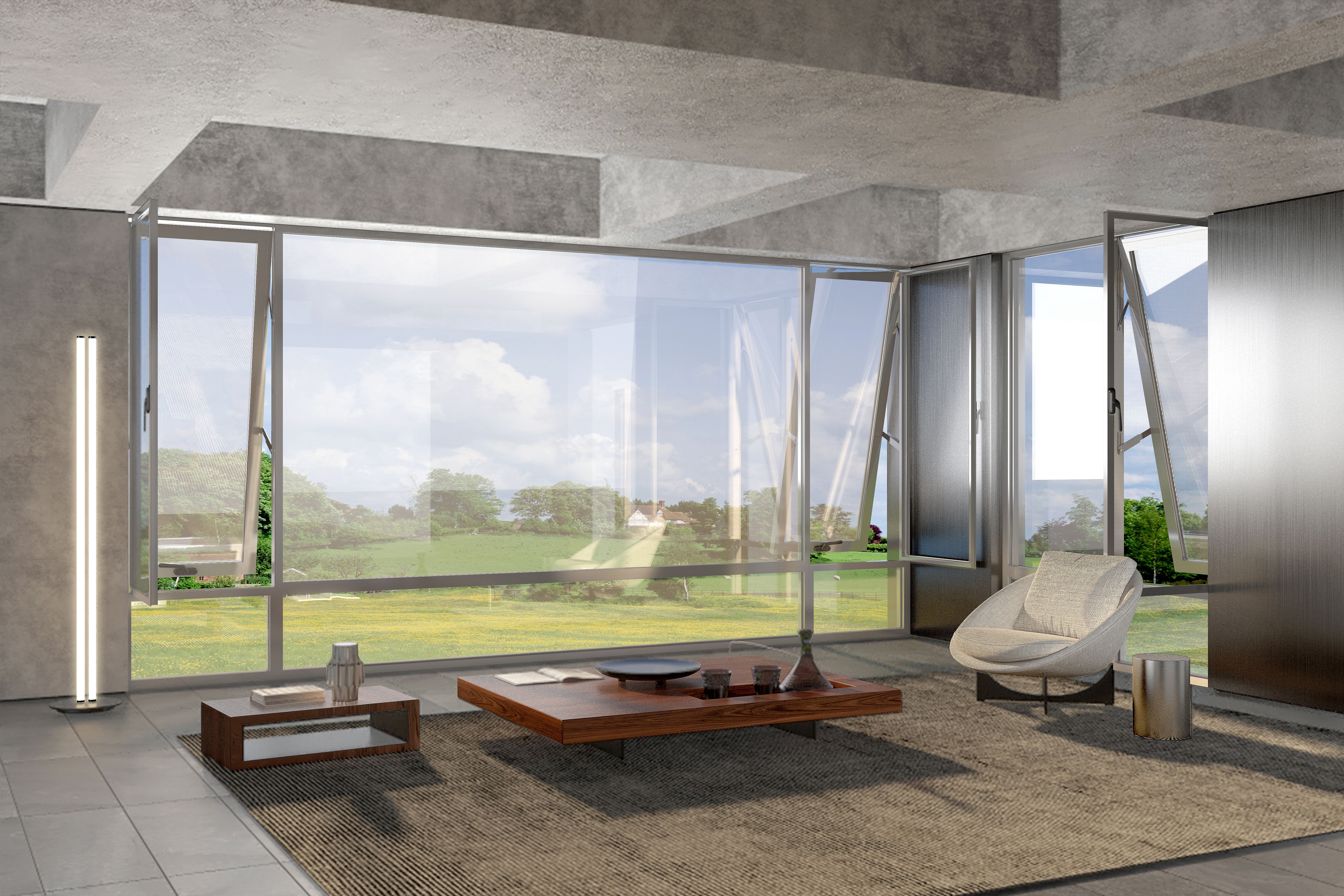 China Customized Aluminum Double Braced Awning Window Suppliers ...