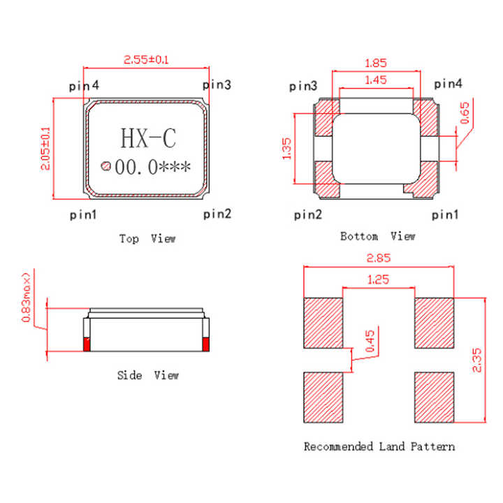 Tcxo Crystal Oscillator Smd 2520 50.000mhz 1.8v ~ 3.3v ±0.5ppm Ultra High Precision - Buy Tcxo ...