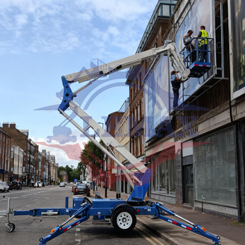 LEMAX LM14 Towable Boom Lift Trailer 10-24m for Warehouse Exterior ...