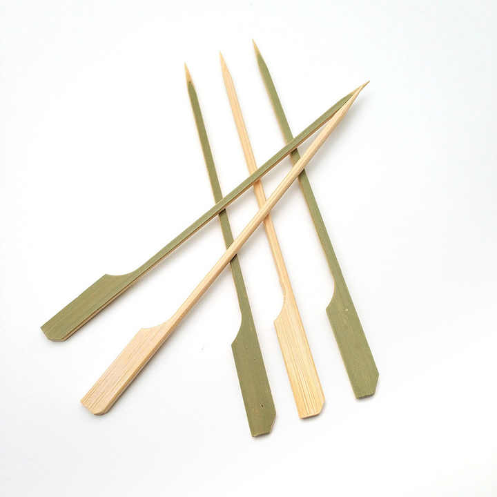 Factory Supply Attractive Price Disposable Kebab Flat Skewer Bamboo ...