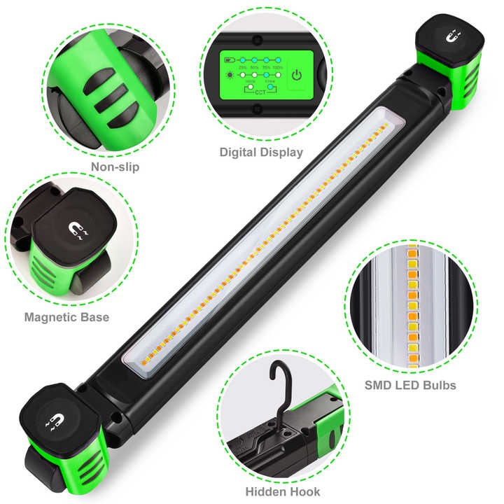 Rechargeable Magnetic LED Work Light - Super Bright & Portable