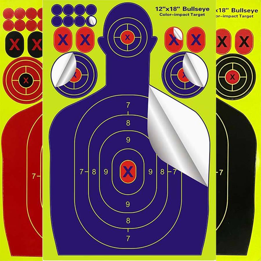 18x12inch Large Shooting Target Paper Splatter Silhouette Range ...
