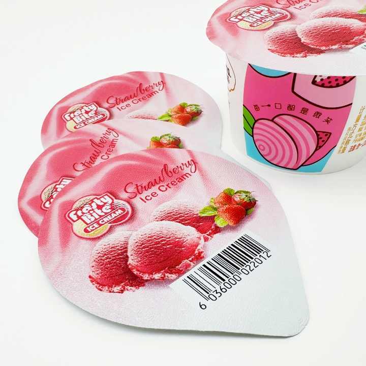 Custom Printed Disposable Embossed 83mm Dia Aluminum Foil Heat Seal Lid ...