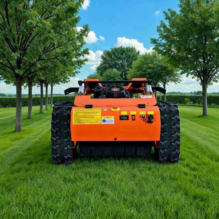 New Style 4-stroke Gas Engine robot Gps crawler Walking Lawn Mower pump ...