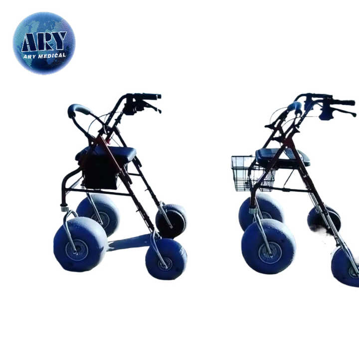 Seaside Walker Frame Assisted Walking Wheelchair Adult Beach Walker ...