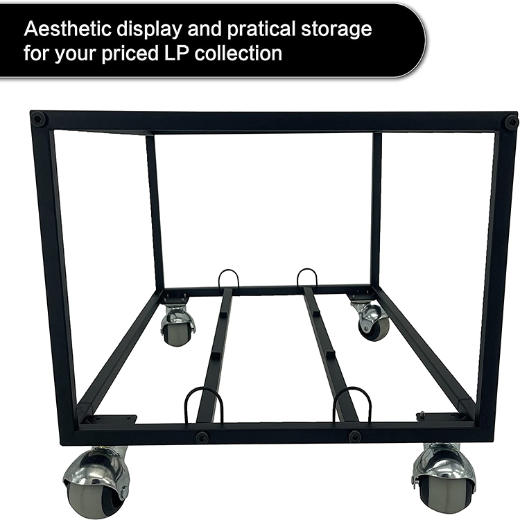 JH-Mech Mobile Vinyl Record Storage Rack High-End Design Quick Assembly ...