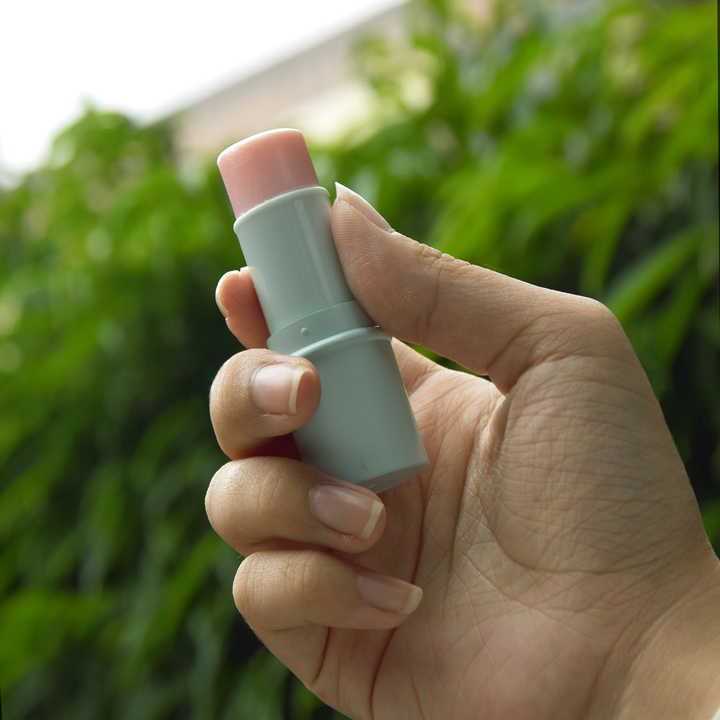 Custom LOGO Zinc Mineral SPF50 Lip Face Balm Stick Attached to ...