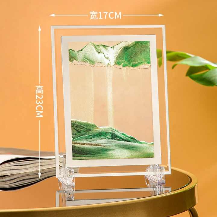3D Hourglass Quicksand Moving Picture Nordic Style Ornament Quicksand ...