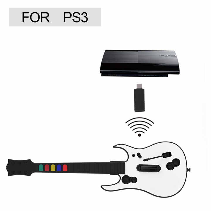 Best Seller Wireless PC Guitar Hero Controller PS3 with Dongle