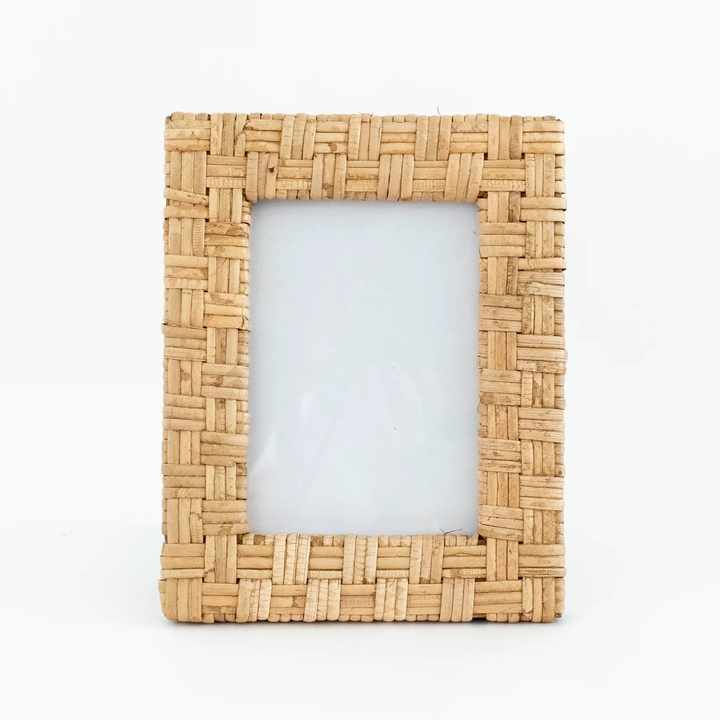 Bohemian Rattan Photo Frame - Decorative & Stylish Gift