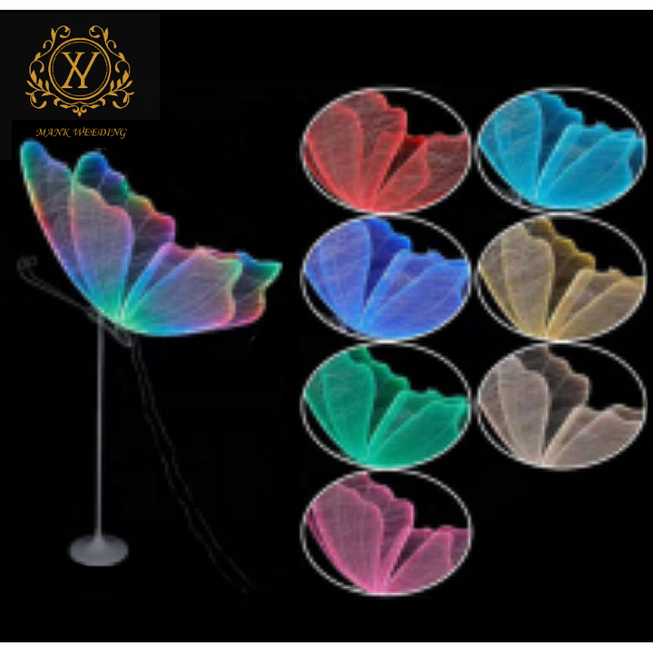 Colorful Butterfly Wing Light Pathway Guide Light for Wedding ...