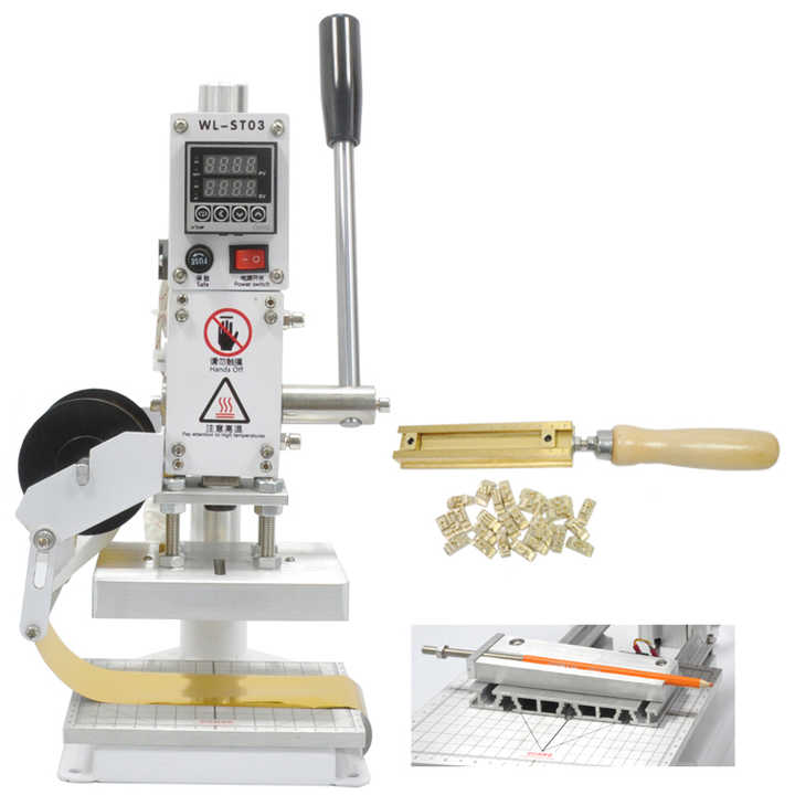 Mini Digital Gold Foil Hot Stamping Machine T Slot Hot Stamping Machine ...