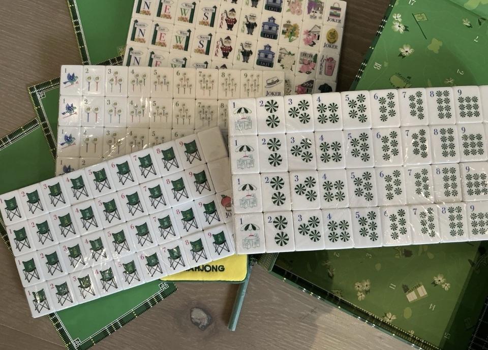 Masters Golf Inspired Mahjong Tiles 2026 High-End American Mahjong Set ...