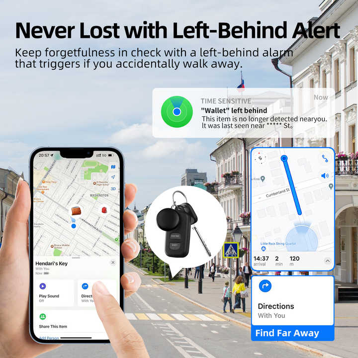Ultra Slim Bluetooth GPS Tracker for Find My Air Tag and Luggage ...