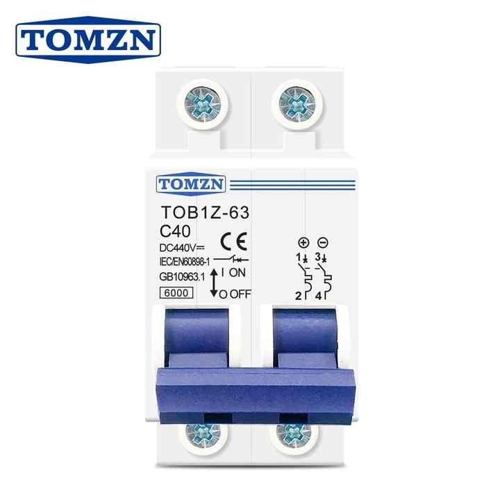 TOMZN 2P DC MCB 6KA 440V Mini Circuit Breaker - Reliable Protection