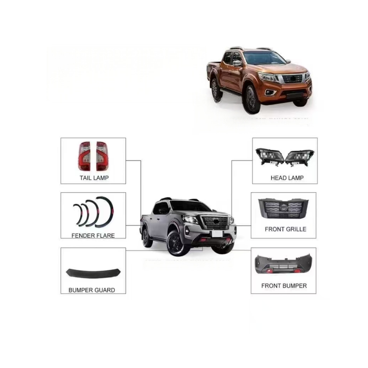 Car Body Kits Upgrade for Navara Np 300 2016 Upgrade to 2021 Year ...