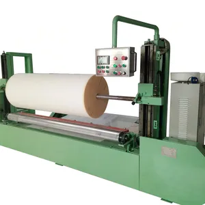 D&T Automatic Foam Rolls Peeling Machine Roll-to-sheet Sponge Skiving ...