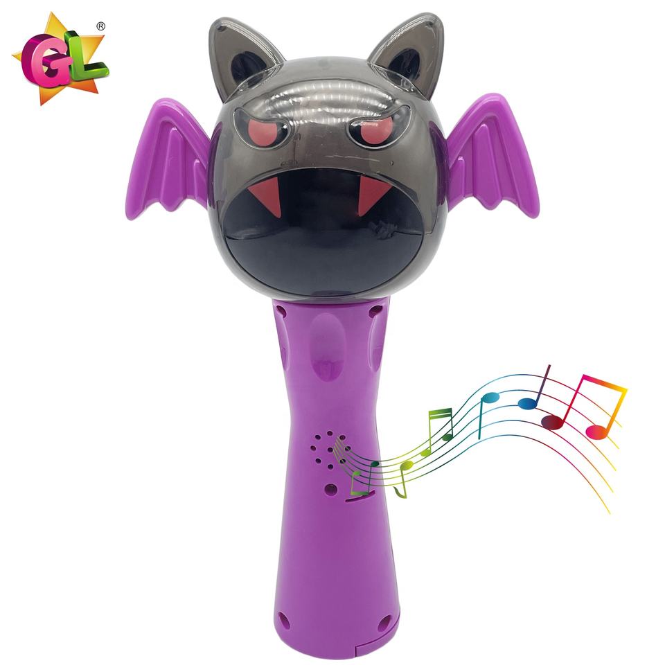 New Product 2026 Halloween Animal Bat Spinning Wand Sound Plastic Toy ...