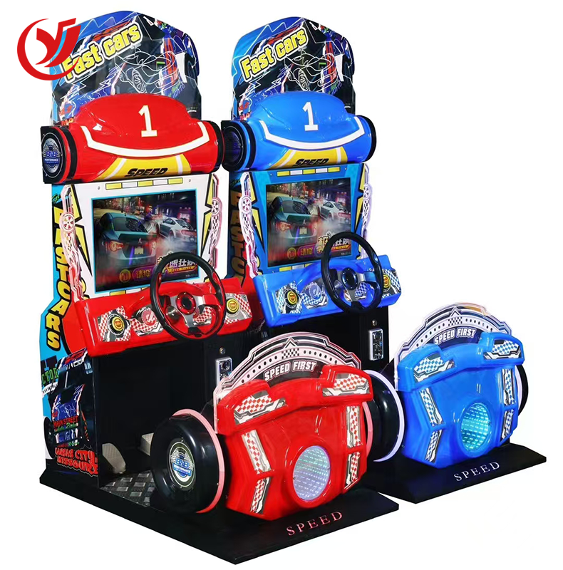 22 Inch Kids Arcade Racing Car Simulator Coin Operated Game Machine ...