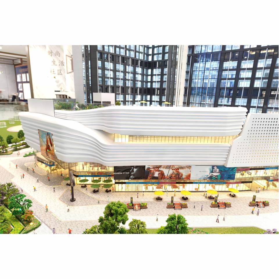 Shopping Mall Architectural Scale Model Real Estate Commercial Complex ...