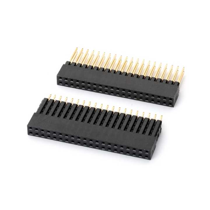 Single Row Female Header Socket 1.27mm Straight Dip Type with 1*2P 4P 6P 10P 12P 20P 30P 40P 50P ...
