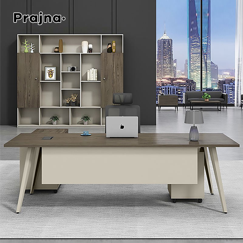 Luxury Modern Wooden Office Desk L-shape Furniture Luxury Executive ...