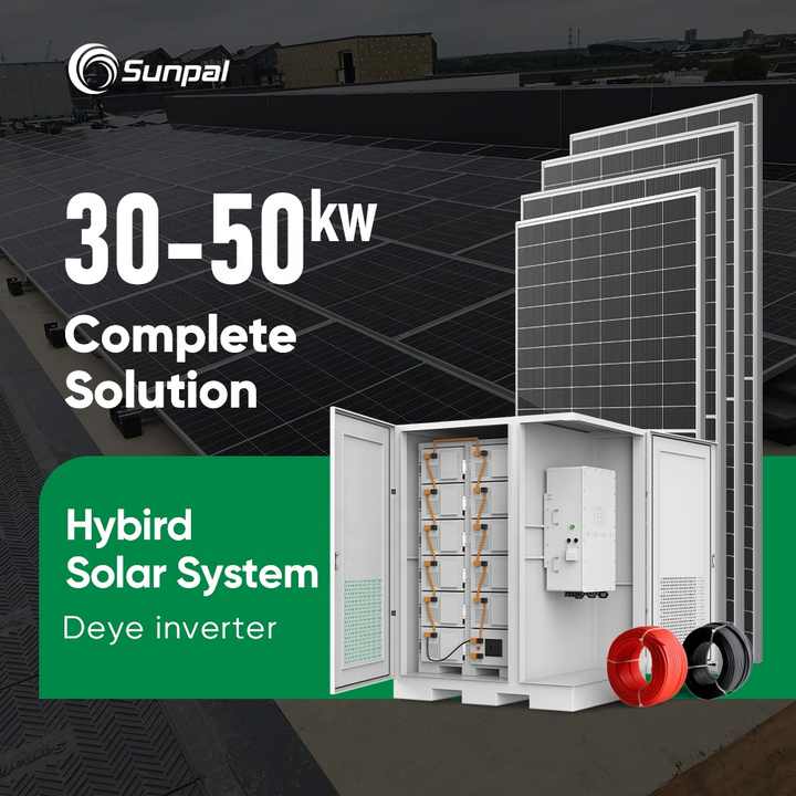Sunpal Complete Solar Energy Storage System Off Grid 30Kw 50Kw 100Kwh Solar Power Battery Energy ...