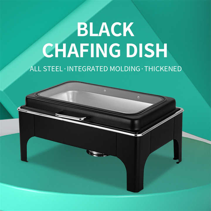 Black Chafing Dish Buffet Set - Luxury Food Warmer